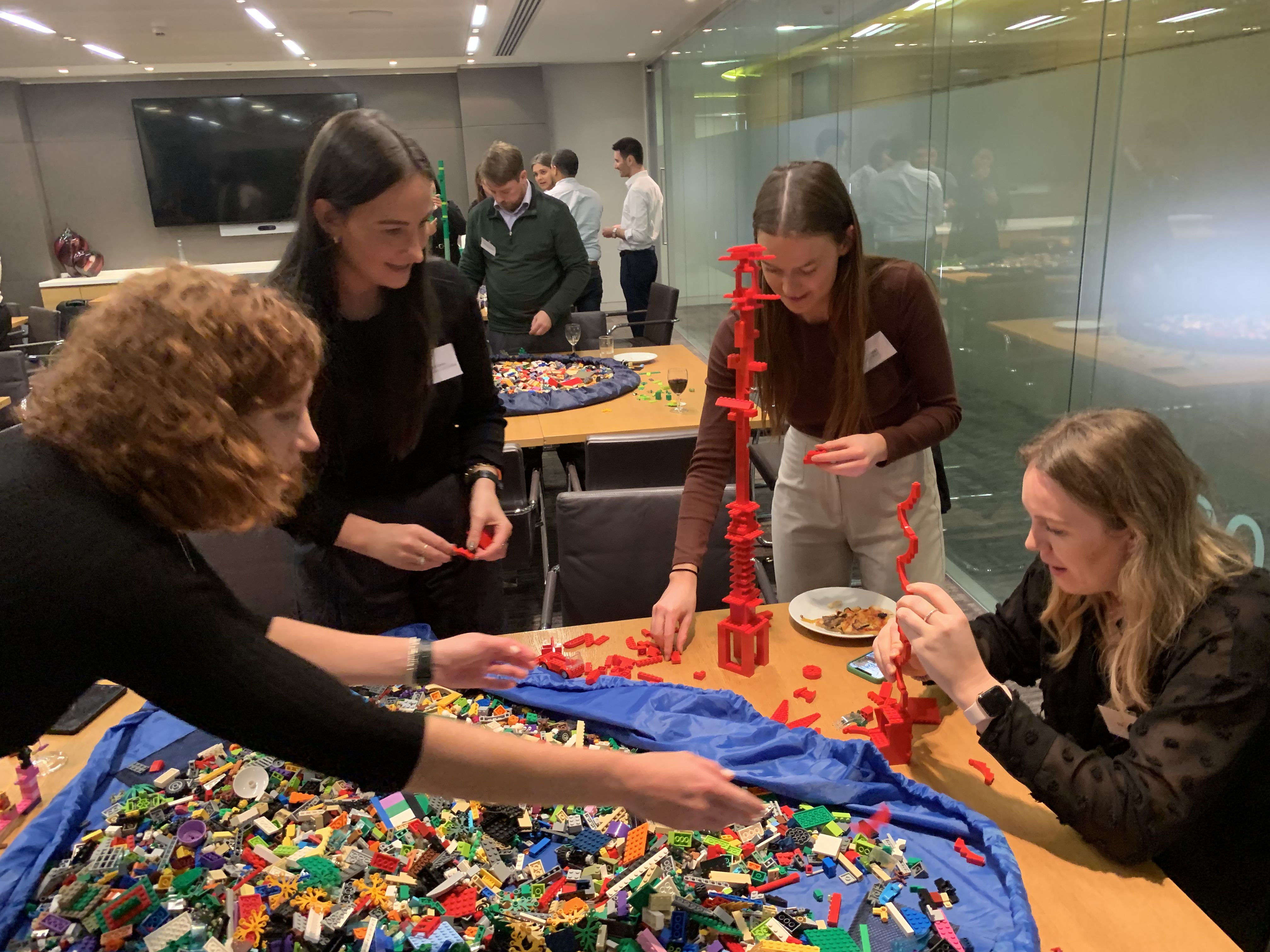 Creative team building using LEGO® bricks